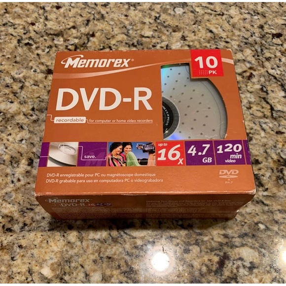 Media | Memorex Dvdr 1 Pack 16x 47 Gb 120 | Poshmark